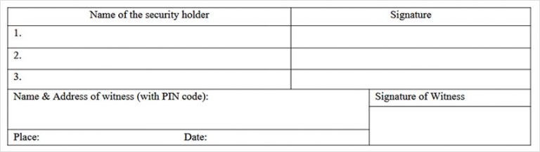 Form No. SH-13 - Nomination Form | SAG RTA