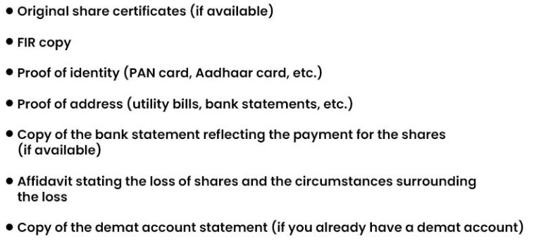 A Simple Guide for Lost Physical Shares Back into a Demat Account - SAG ...