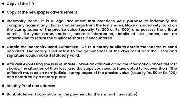 A Simple Guide for Lost Physical Shares Back into a Demat Account - SAG ...